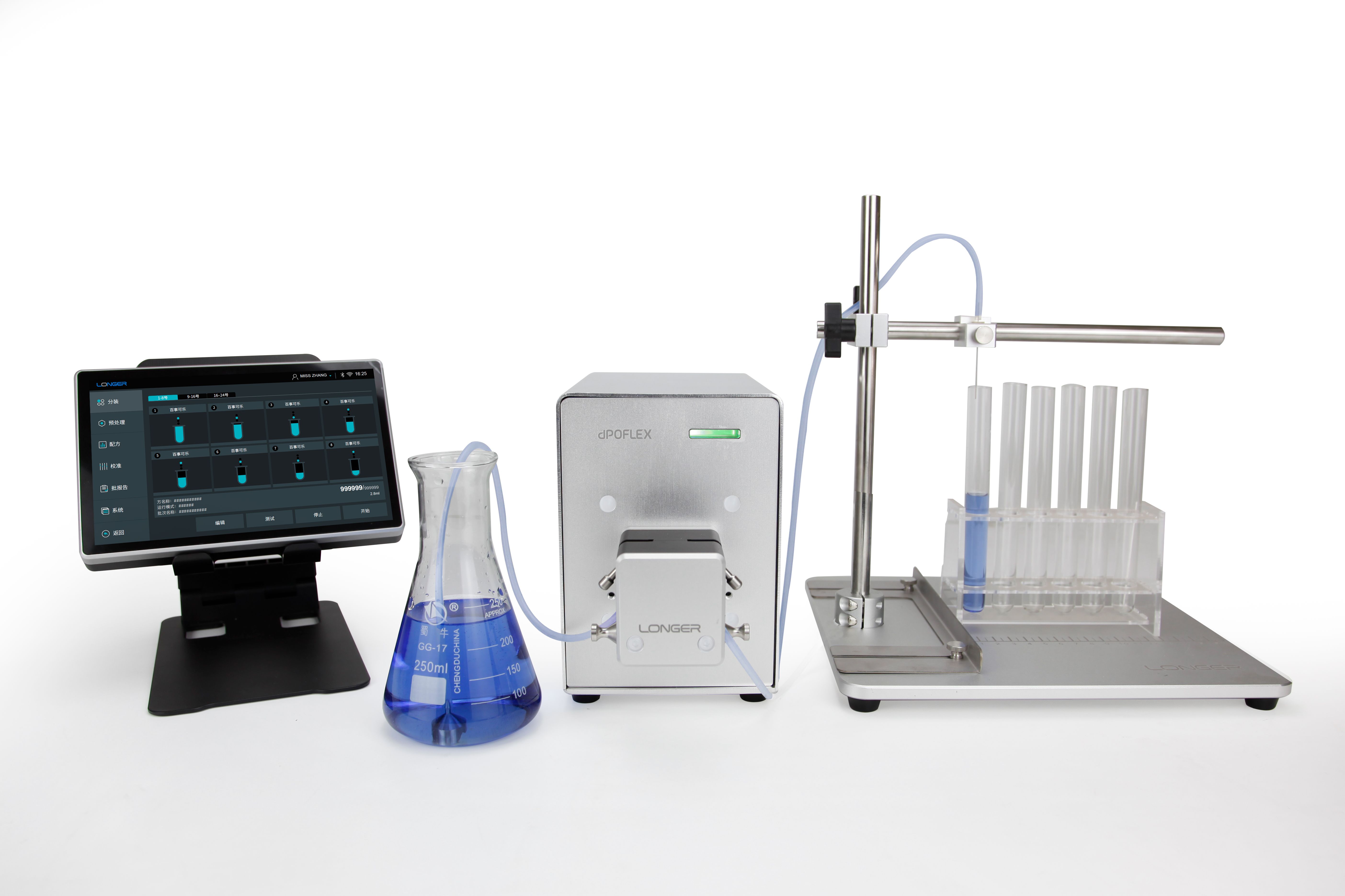 dPOFLEX-PFU Mikroliter Schlauchpumpen Dosiersystem - Abfüllsystem